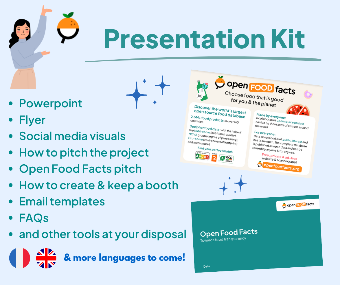 Presenting Open Food Facts at events: case study – Open Food Facts blog