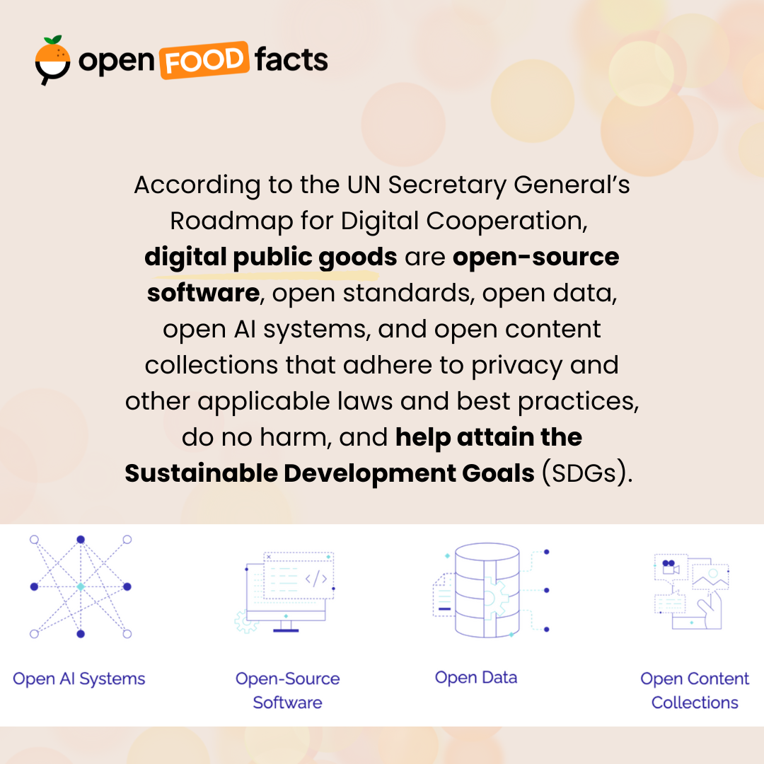 Open Food Facts recognised as a digital public good – Open Food Facts blog